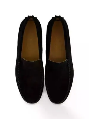 GIBALDI Suede Pebble-heel Loafers