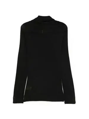ALYSI Cowl-neck Fine-knit Sweater