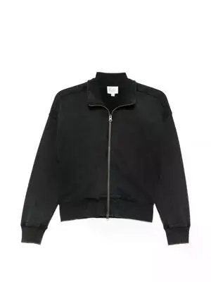 BOBI Funnel-neck Zip-up Sweatshirt - Black