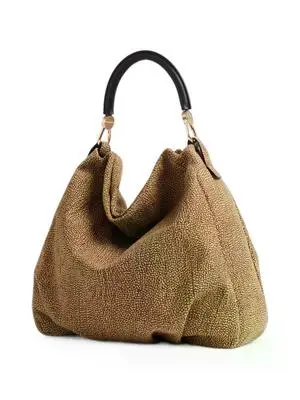 Borbonese Medium Bice Eye-of-the-partridge Print Shoulder Bag - Neutrals