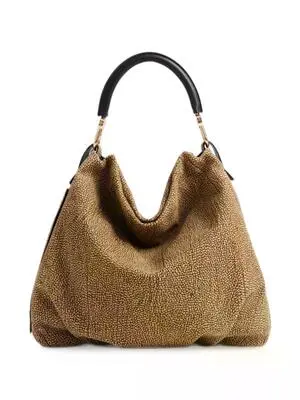 Borbonese Medium Bice Eye-of-the-partridge Print Shoulder Bag