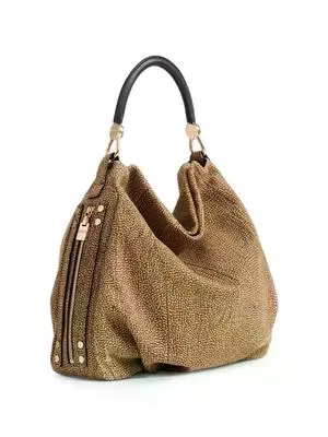 Borbonese Medium Bice Eye-of-the-partridge Print Shoulder Bag