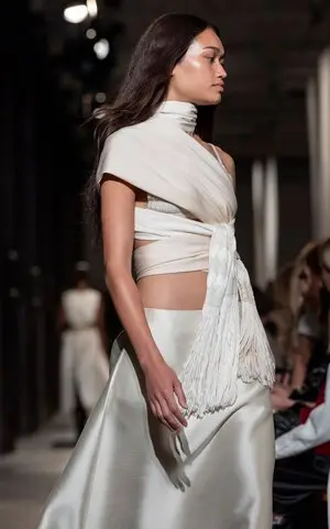 HEIRLOME Yuna Silk Maxi Skirt - Ivory