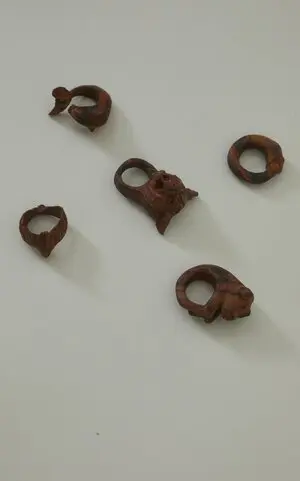 HEIRLOME Alebrije Wood Ring With Silk Cord