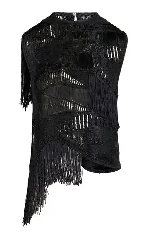 HEIRLOME Aurora Silk Top Black