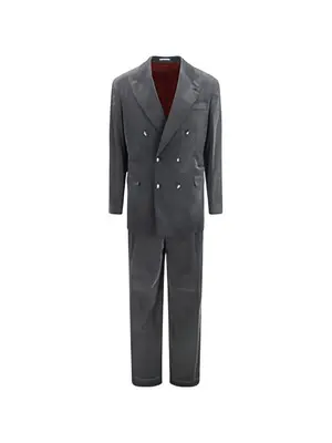 Brunello Cucinelli Double-breasted Suit - Grey