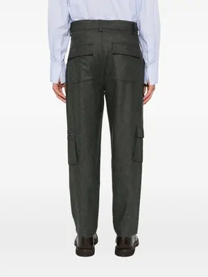 Brunello Cucinelli Wool Cargo Trousers - Green