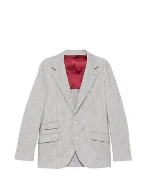 Brunello Cucinelli Wool Single-breasted Suit - Grey