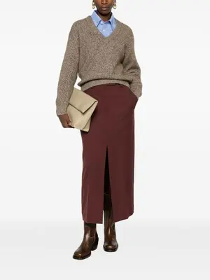 Brunello Cucinelli Cashmere V-necked Sweater