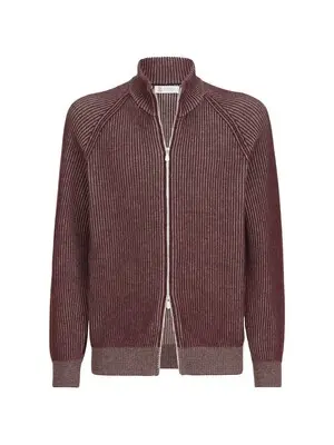 Brunello Cucinelli Cashemre Cardigan By - Red