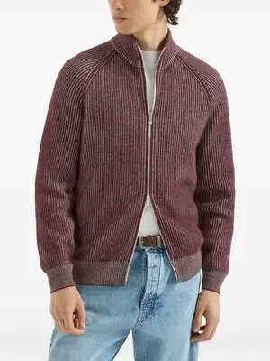 Brunello Cucinelli Cashemre Cardigan By - Red