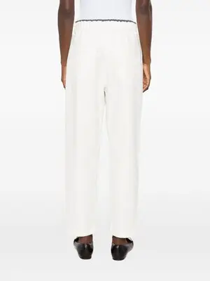 Brunello Cucinelli Cotton Trousers - White
