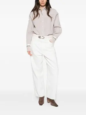 Brunello Cucinelli Cotton Shirt By - Beige