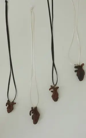 HEIRLOME Corazon De Copal Wood Necklace