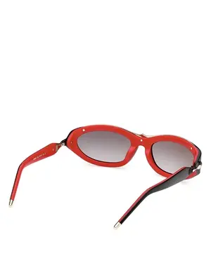 CHRISTIAN LOUBOUTIN Oval Sunglasses, 58mm