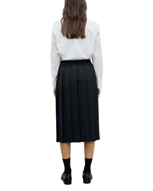Gerard Darel Tosca Pleated Pull On Midi Skirt