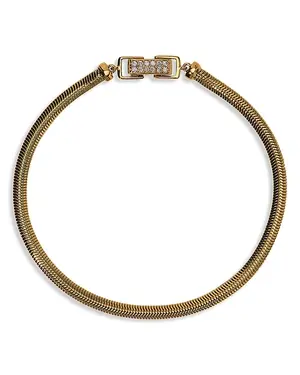 Nadri Celine Snake Chain Bracelet - Gold