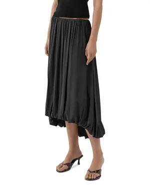 ST. AGNI Balloon Midi Skirt