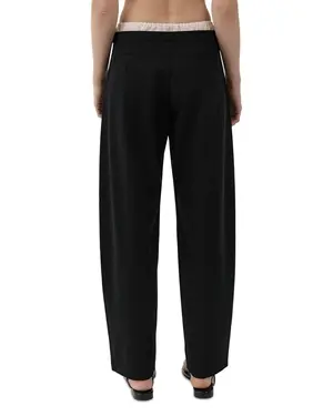 ST. AGNI Wool Layered Waist Balloon Pants