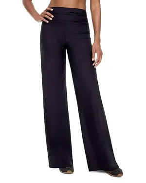 Spanx Smooth Onform Ruched Wide Leg Pants