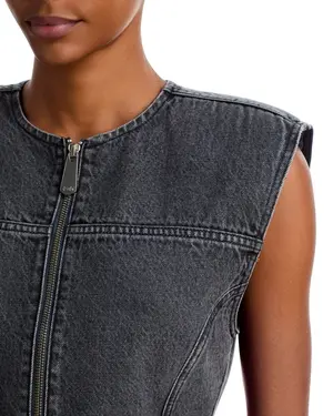 Ksubi Fate Slim Fit Denim Vest Top