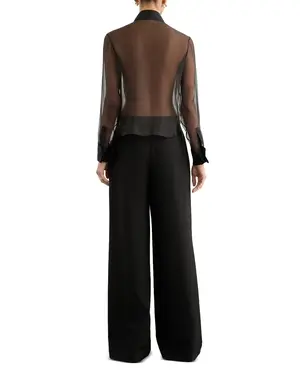 TOCCIN Conrad Silk Tuxedo Shirt
