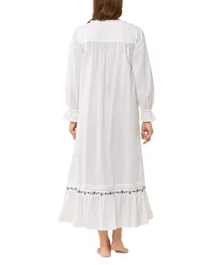 Eileen West Long Sleeve Cotton Woven Lawn Ballet Nightgown