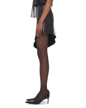 Helmut Lang Leather Asymmetric Skirt
