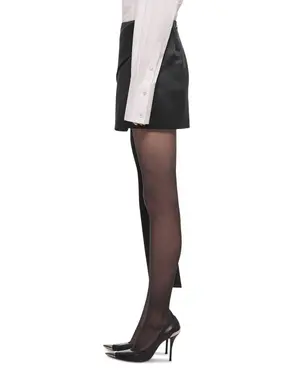 Helmut Lang Asymmetric Drape Mini Skirt