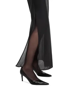 Helmut Lang Semi Sheer Panel Maxi Skirt