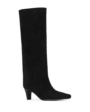Jeffrey Campbell Trixxie Slouched Knee High Boots - Black