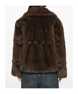Ermanno Scervino Oversized-collar Faux-fur Jacket