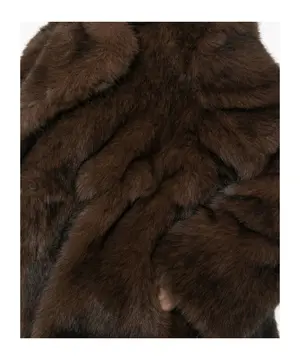 Ermanno Scervino Oversized-collar Faux-fur Jacket