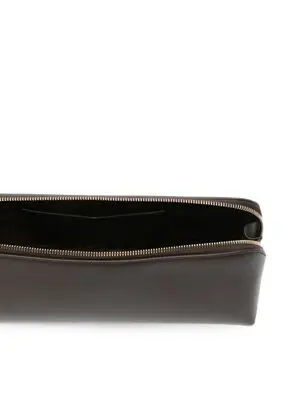 Alaïa Zip-top Clutch - Brown