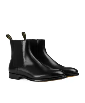DOUCAL'S Elasticated-panel Pull-tab Ankle Boots