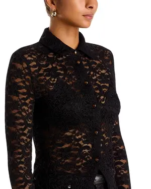 Veronica Beard Wittaker Lace Shirt