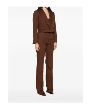 Elisabetta Franchi Single-button V-neck Blazer