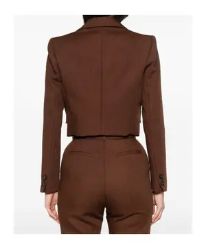 Elisabetta Franchi Single-button V-neck Blazer