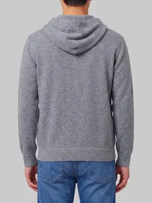 ROBERTO COLLINA Zip-up Hooded Knit Cardigan