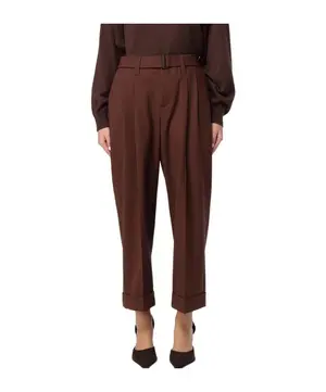 Brunello Cucinelli Belted Pleated Trousers
