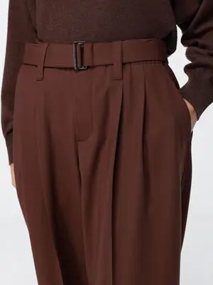 Brunello Cucinelli Belted Pleated Trousers