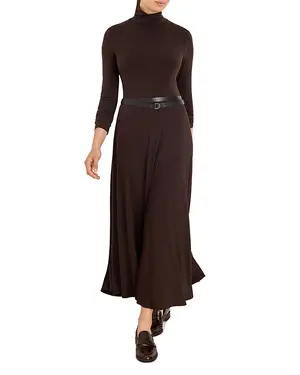 NIC+ZOE Victoria High Neck Belted Dress - Java