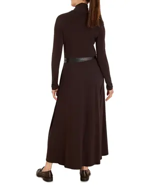 NIC+ZOE Victoria High Neck Belted Dress - Java