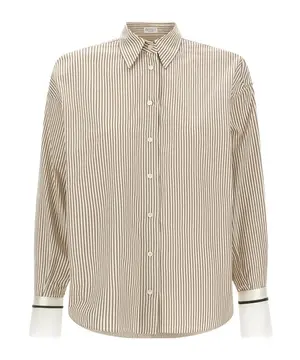 Brunello Cucinelli ストライプ シャツ - No