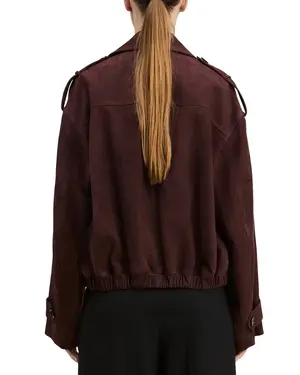 Derek Lam 10 Crosby Suede Double Breasted Jacket