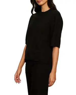 Sanctuary Perfect Sequin Short Sleeve Sweater