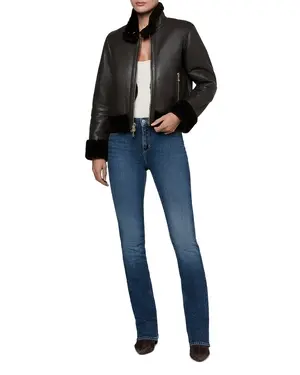 L'Agence Glacia Shearling Jacket