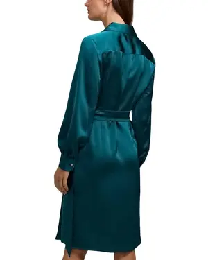 Foxcroft Valentina Seamed Wrap Dress - Emerald