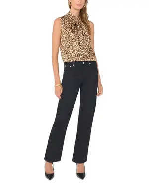 Vince Camuto Bow Tie Neck Sleeveless Blouse - Ginger