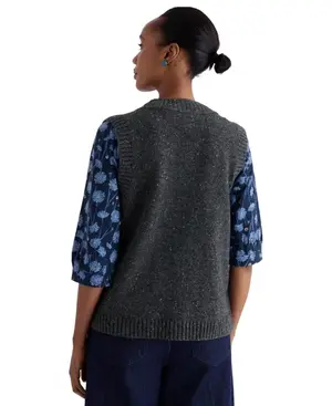 SEASALT CORNWALL Harbour Sands Chunky Knitted Vest